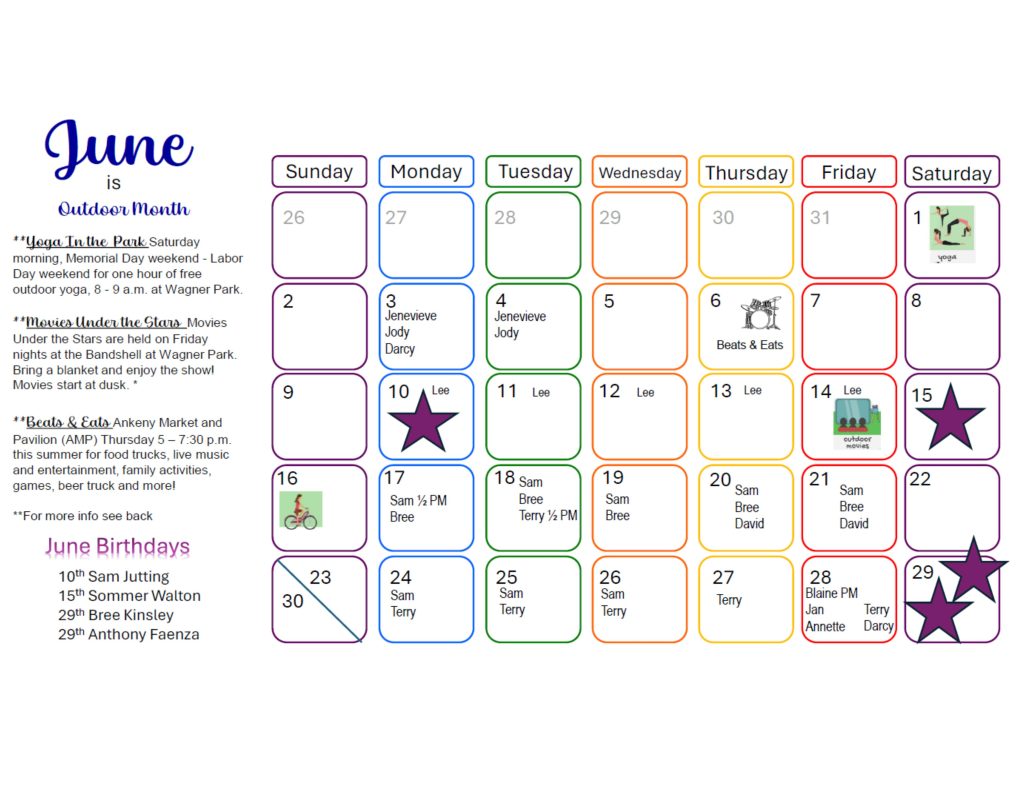 Calendars & Events - Denny Elwell Company